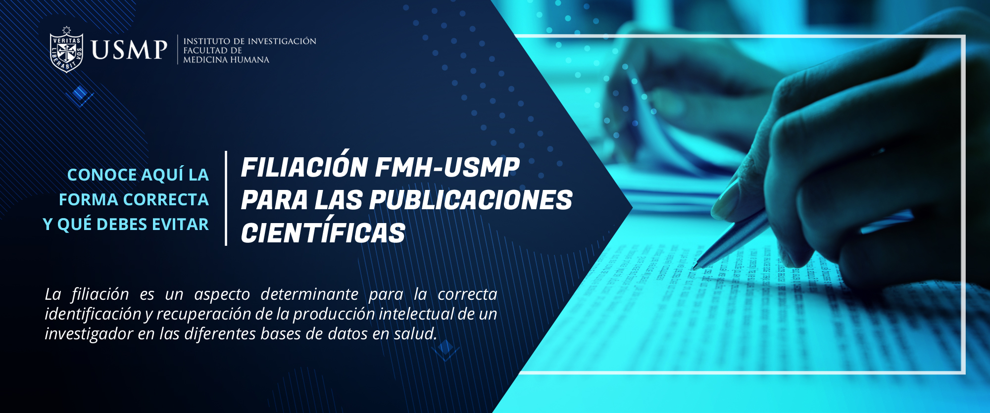 Pautas para la Filiación para FMH-USMP - Facultad de Medicina Humana